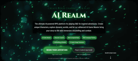 AI Realm - Features, Pricing, Pros & Cons (november 2025) | Siteefy