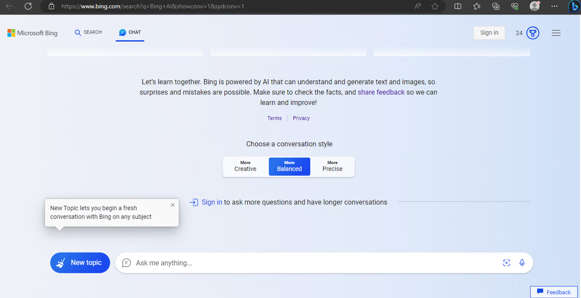 Bing Chat - Features, Pricing, Pros & Cons (november 2025) | Siteefy