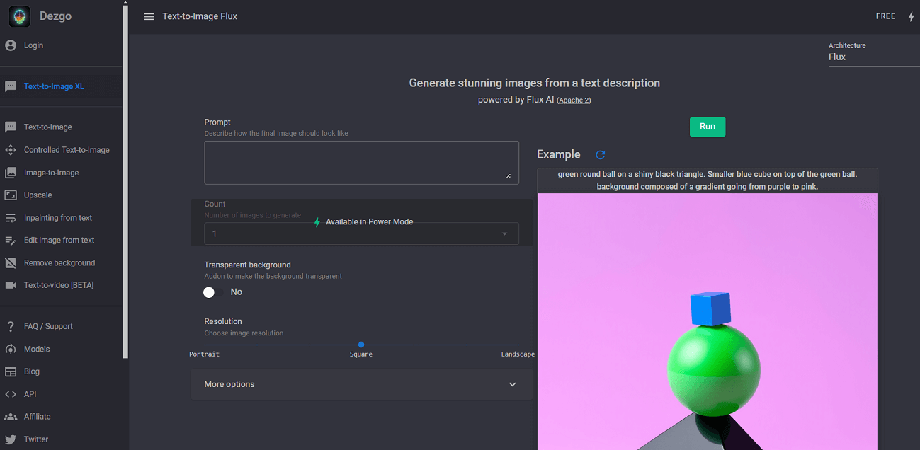 Dezgo - Free AI Image and Video Generator from Text Prompts | Siteefy