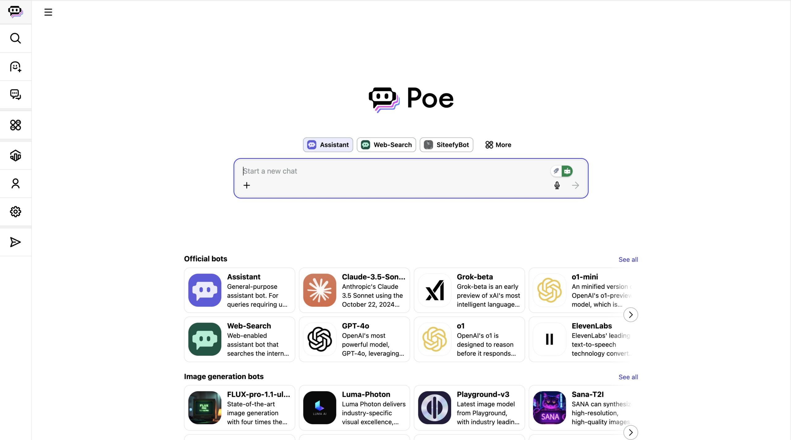 Poe - All-In-One AI Chatbot Platform with Multiple AI Bots Access | Siteefy