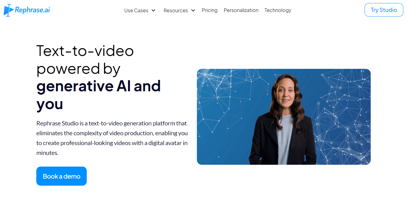 Rephrase AI - AI-Powered Text-To-Video Avatar Platform | Pricing ...